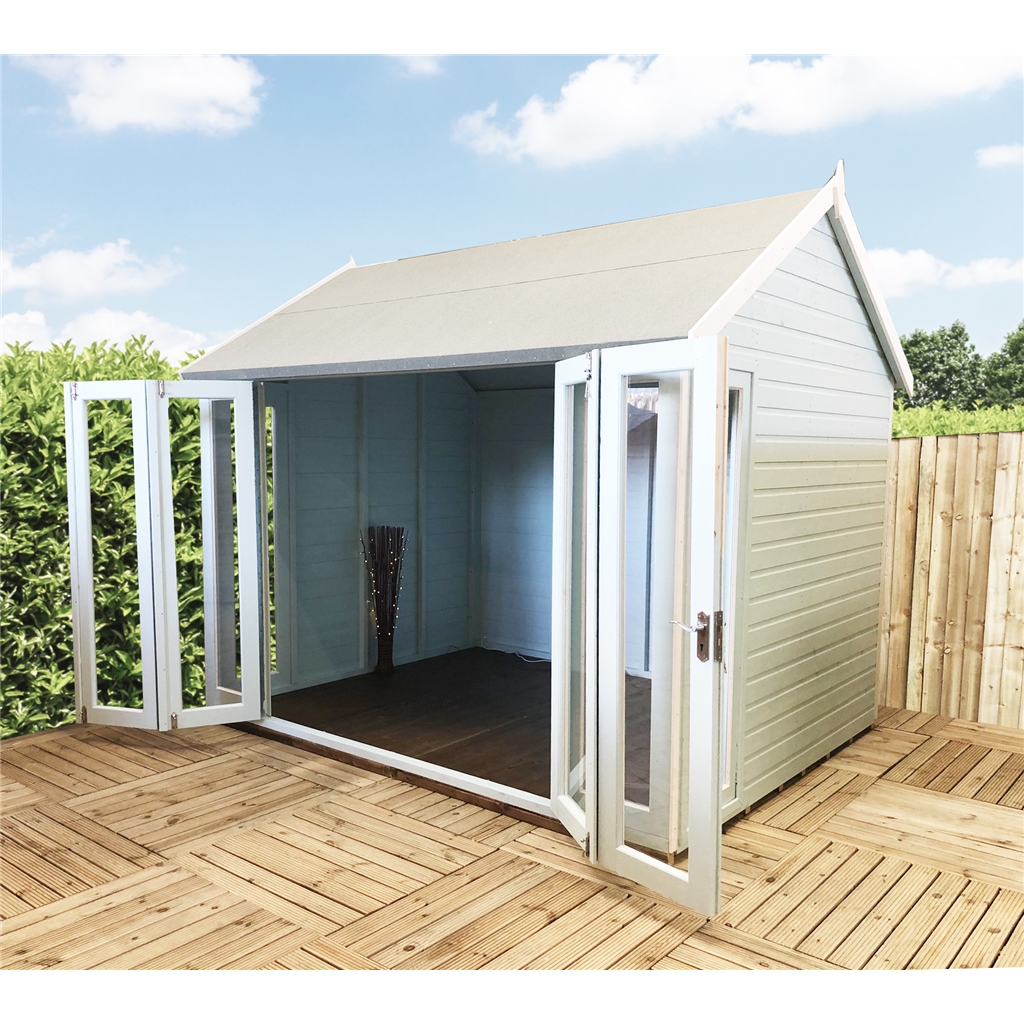10 X 8 2 99m X 2 39m Premier Reverse Wooden Summerhouse Bifold